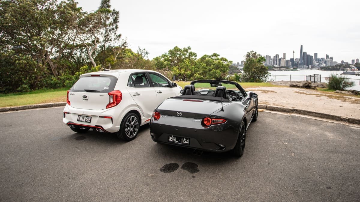 2021 Kia Picanto GT v 2021 Mazda MX-5 RF GT RS comparison – revRebel