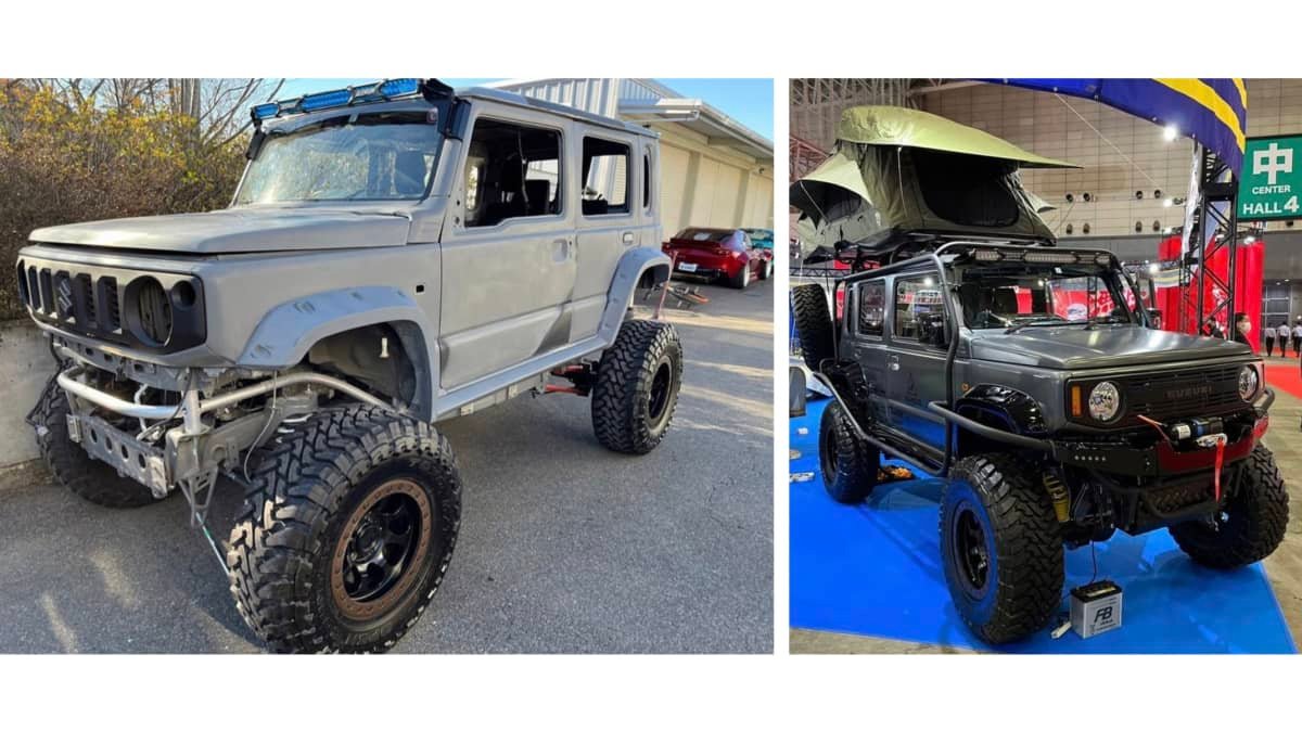 Suzuki Jimny gets five-door, mini monster truck treatment – revRebel
