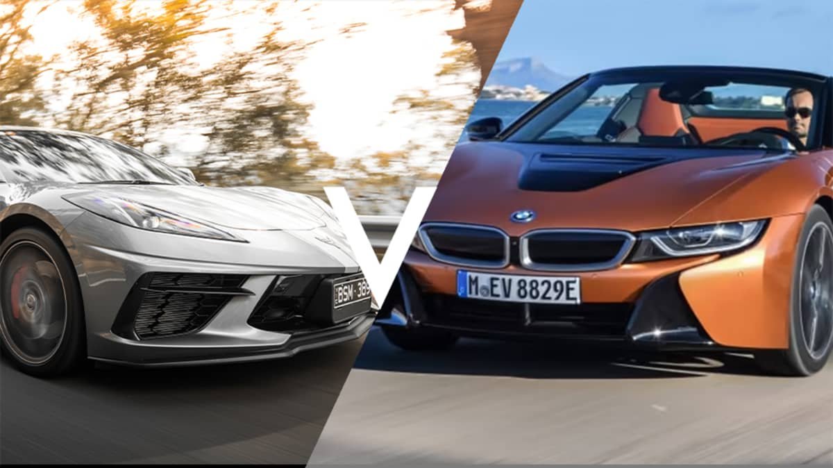 2022 Chevrolet Corvette v Porsche 911 v Ferrari F8 v Ferrari F430 v BMW ...