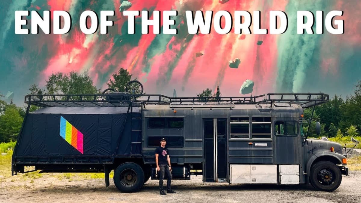 School’s out… forever. Former US school bus converted into post ...