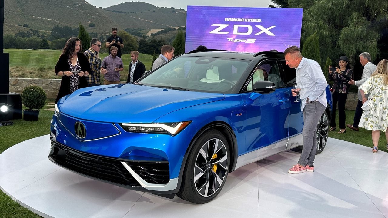 Production Version of Acura ZDX Electric Crossover Shown in Monterey ...