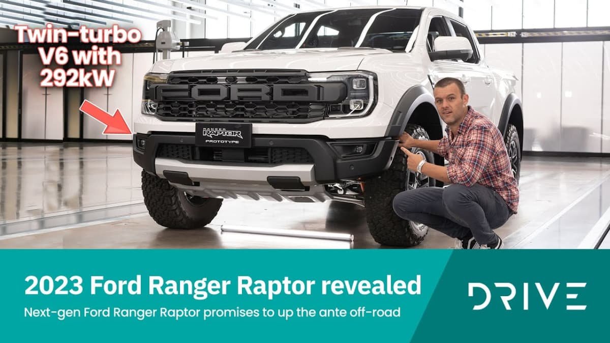 2023 Ford Ranger Raptor revealed with twin-turbo V6 petrol, due later ...